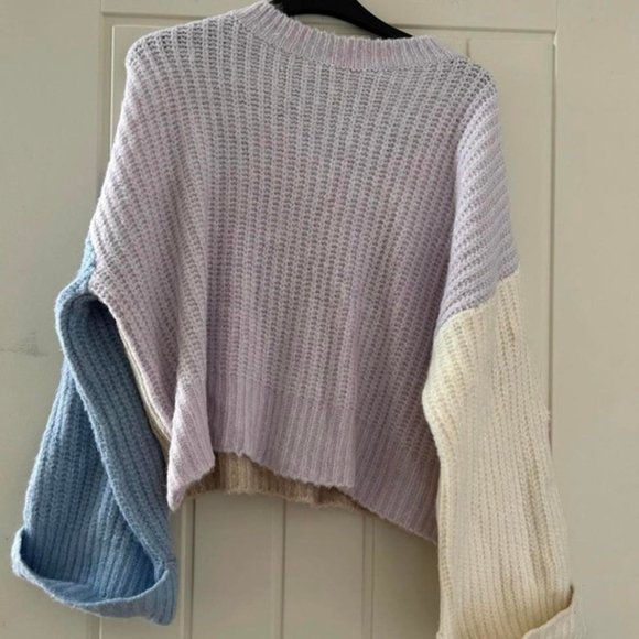 Sweaters | Pepco Womens Blue And Pink Jumper | Poshmark